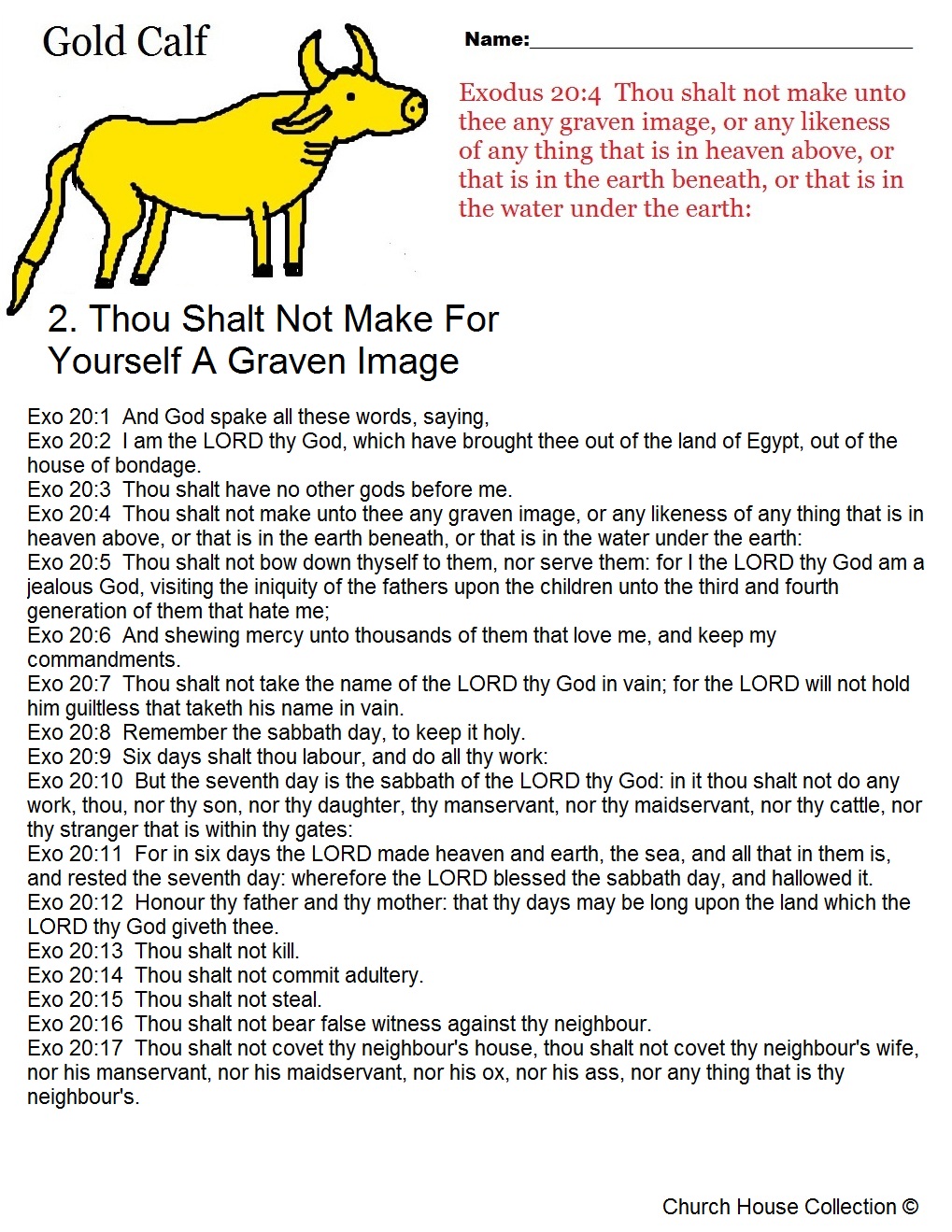 Thou Shalt Not Make For Yourself A Graven Image Lesson Thou Shalt Not Make For Yourself A Graven Image Lesson